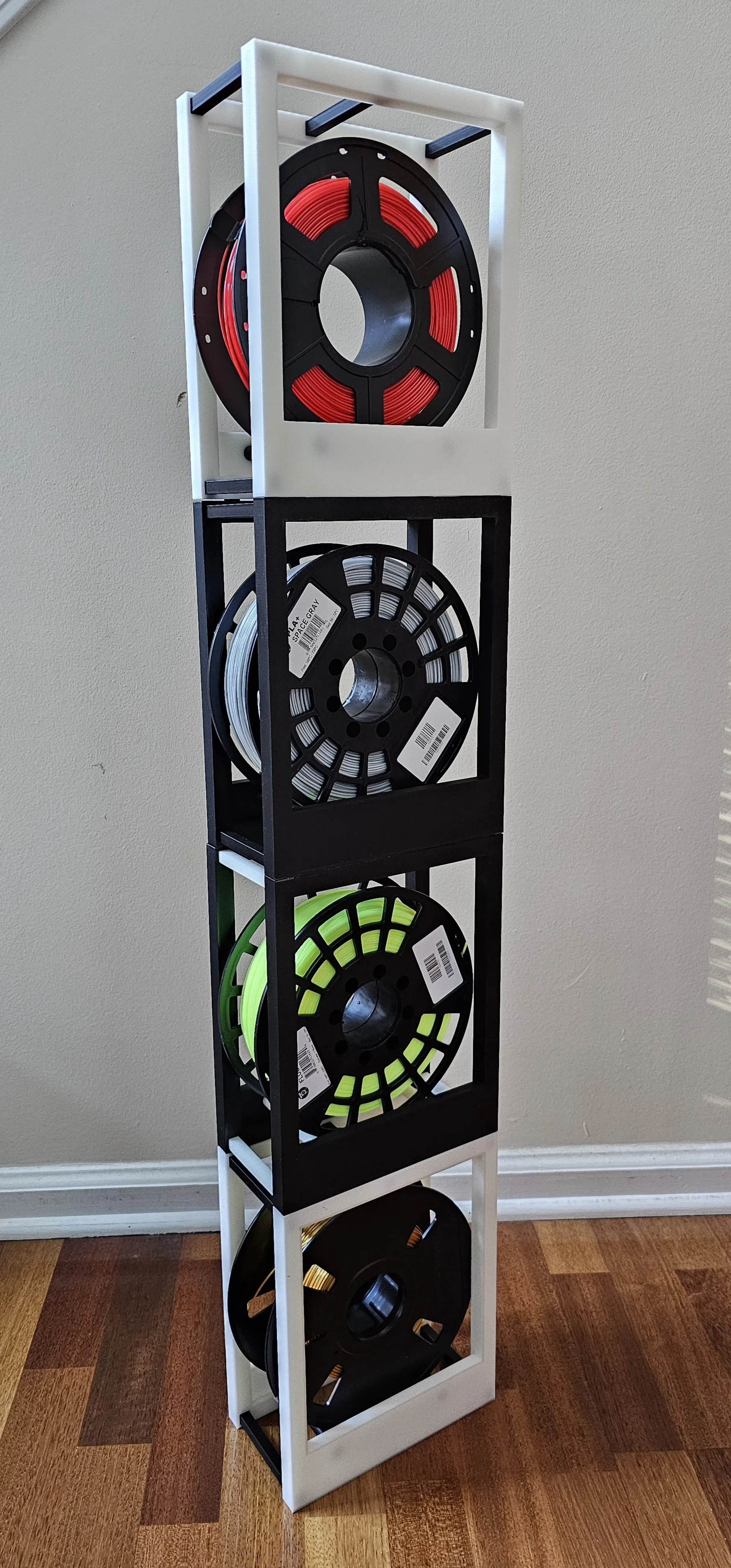 Vertical Filament Shelf W/ Rollers ALL 3D PRINTED! by MikeGTP ...