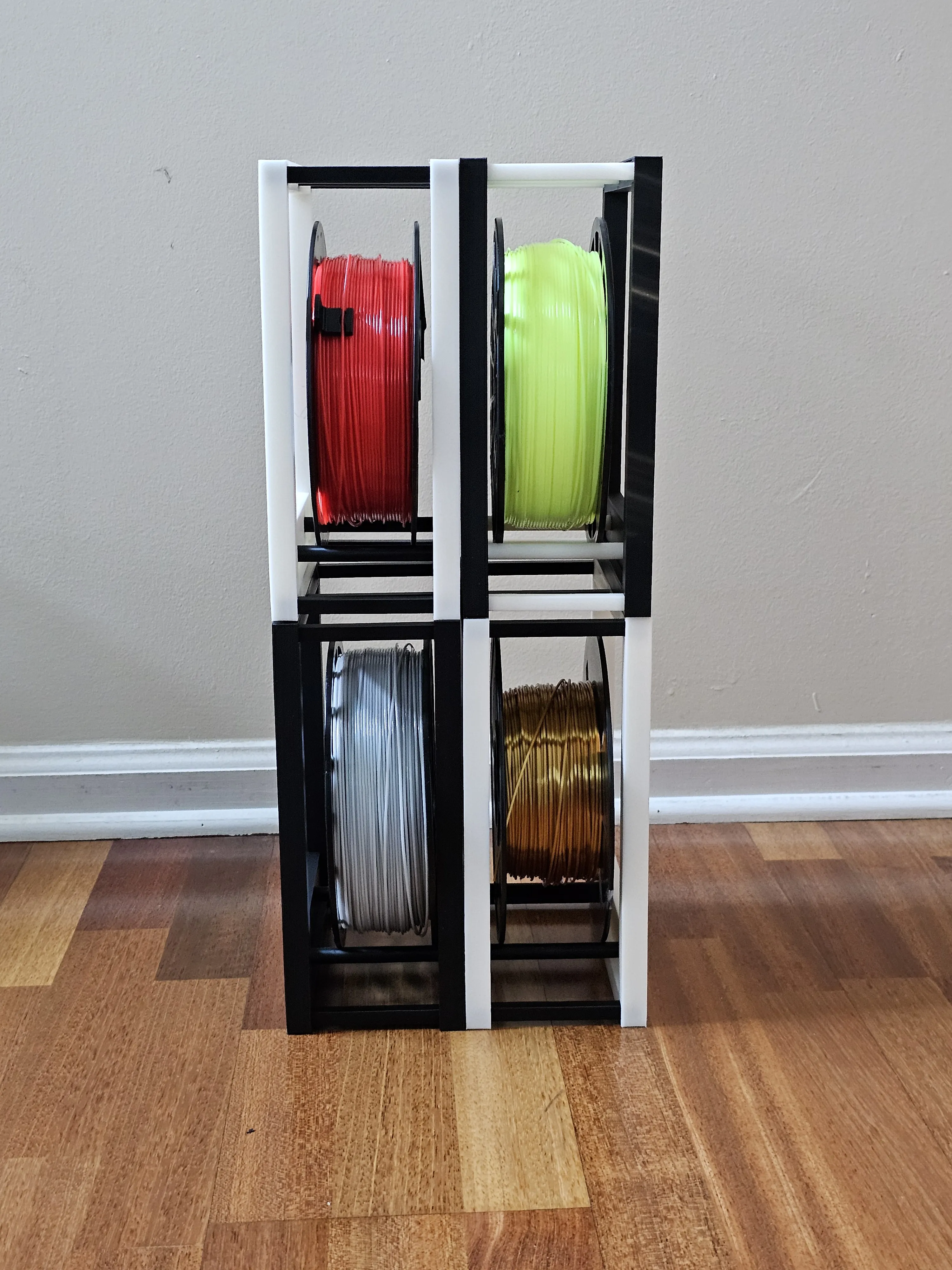 Vertical Filament Shelf W/ Rollers ALL 3D PRINTED! by MikeGTP ...