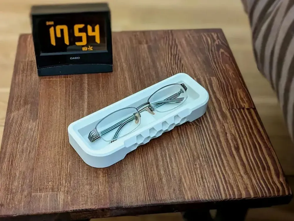 Hex Pattern Glasses Holder by BaGooN - MakerWorld