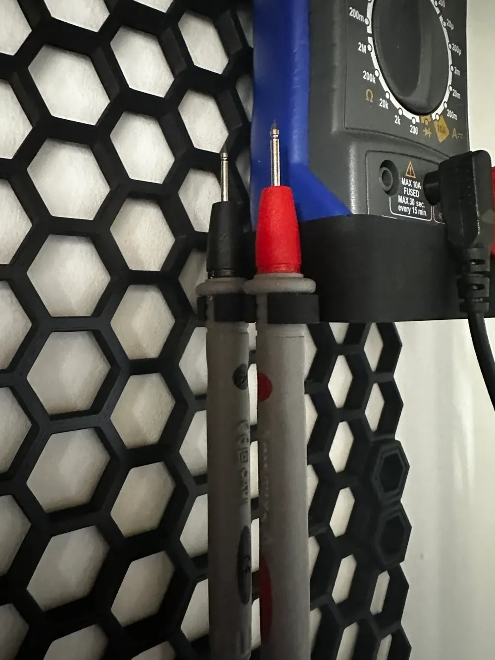 Multimeter holder for Honeycomb storage wall by TDH 3DP - MakerWorld