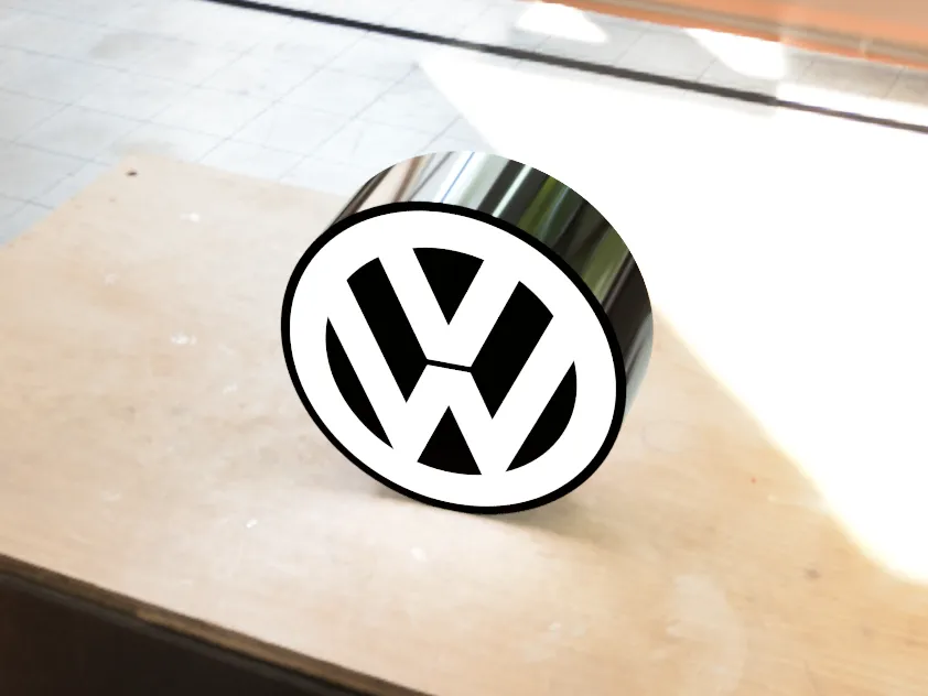 Volkswagen Logo LED LightBox by klickshoppingstore MakerWorld: Download ...