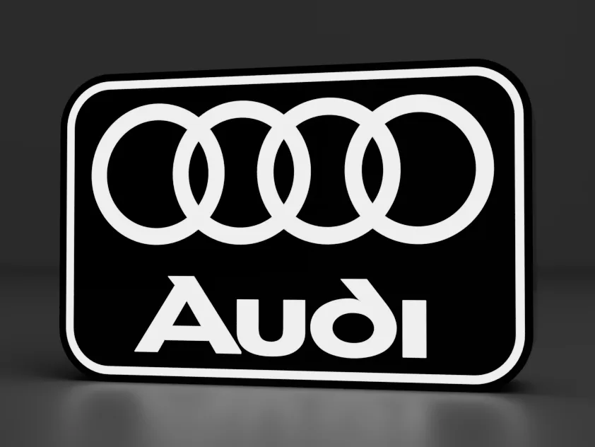 Audi Logo LED LightBox by klickshoppingstore - MakerWorld