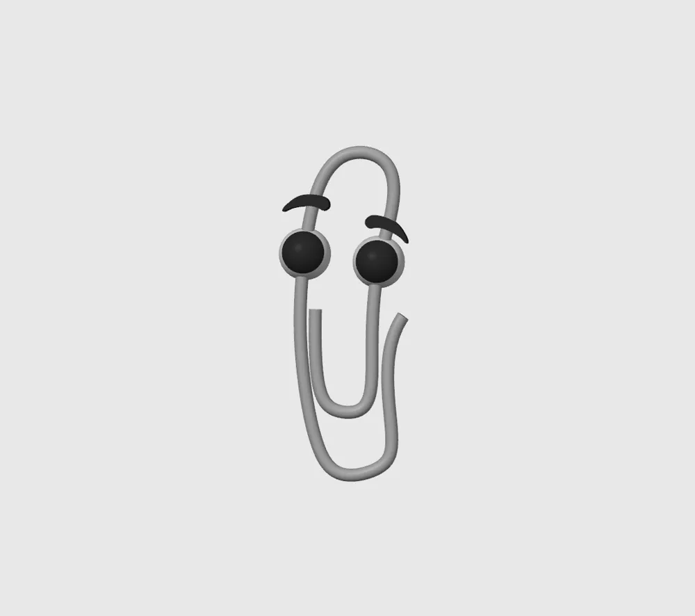 Clippy Windows Office bookmark, paper clip by Libro - MakerWorld