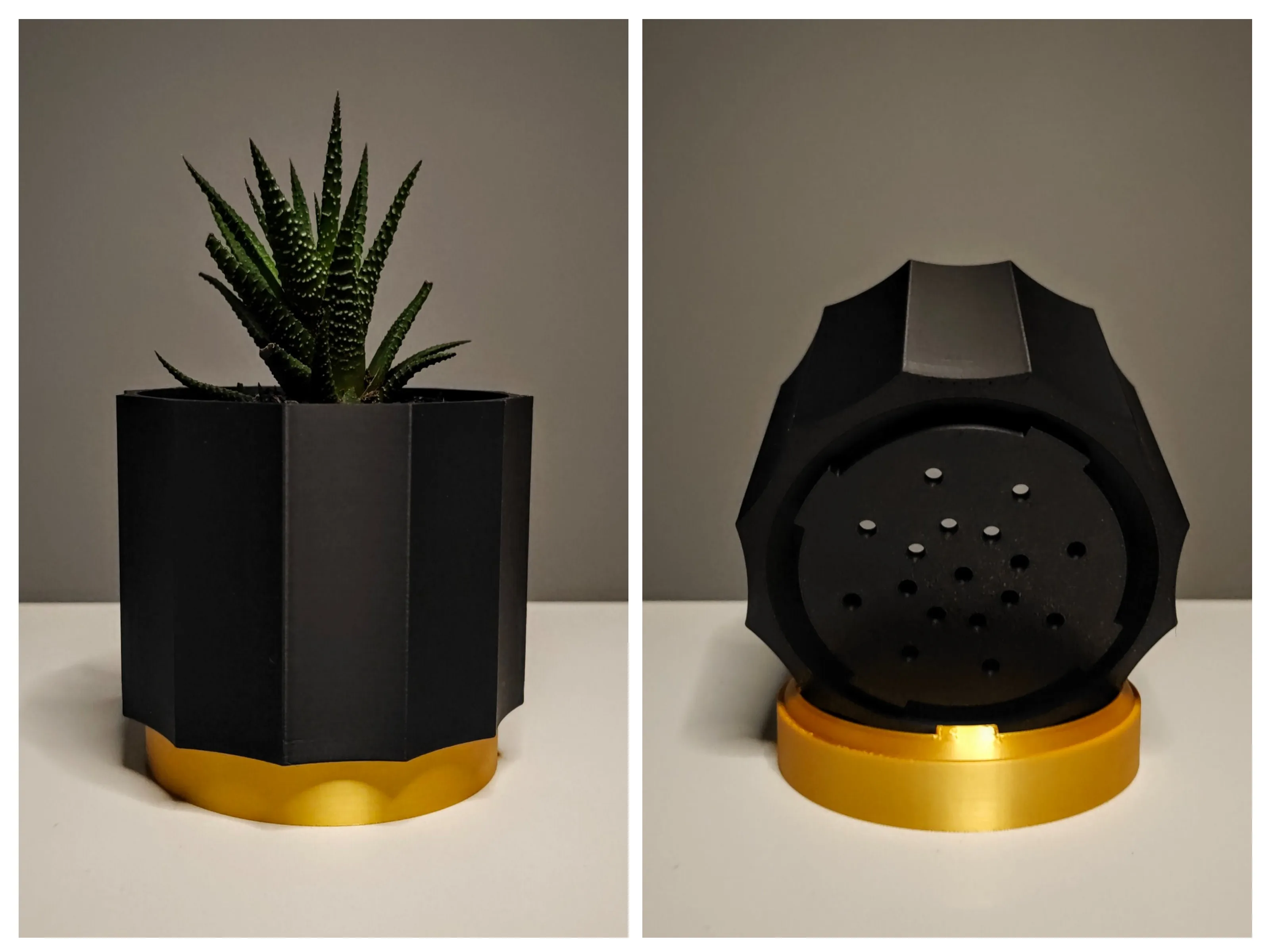 Diamond Design Wall Planter With Hidden Drip Dray - Free 3D Print Model ...