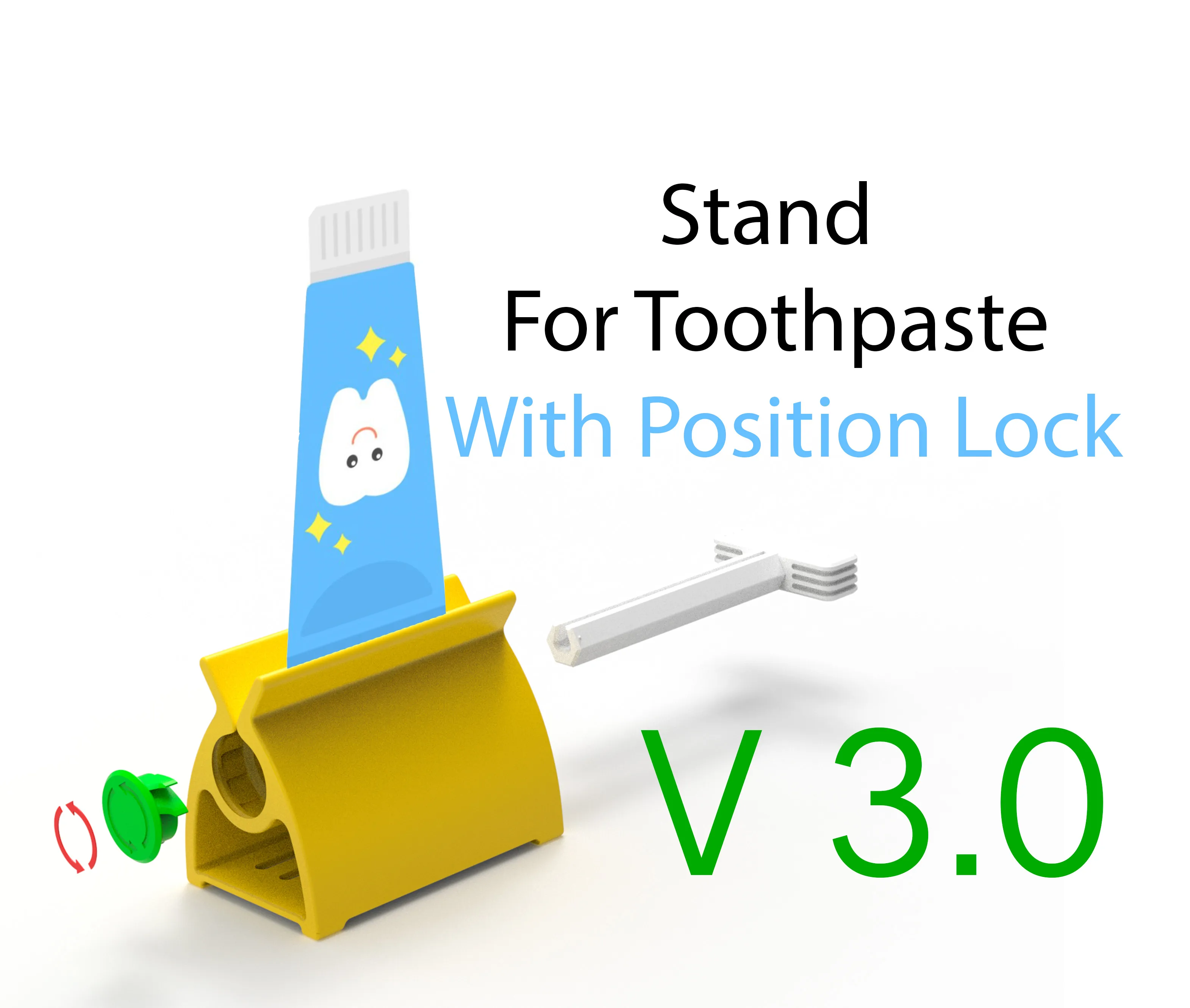 Stand for Toothpaste V3.0 by 3DKUB - (Ruvim KUB) MakerWorld: Download ...