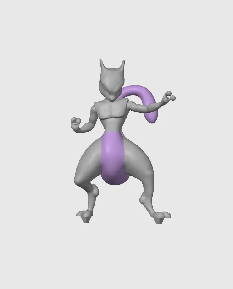 Mewtwo (Colored) by Kntdesing - MakerWorld