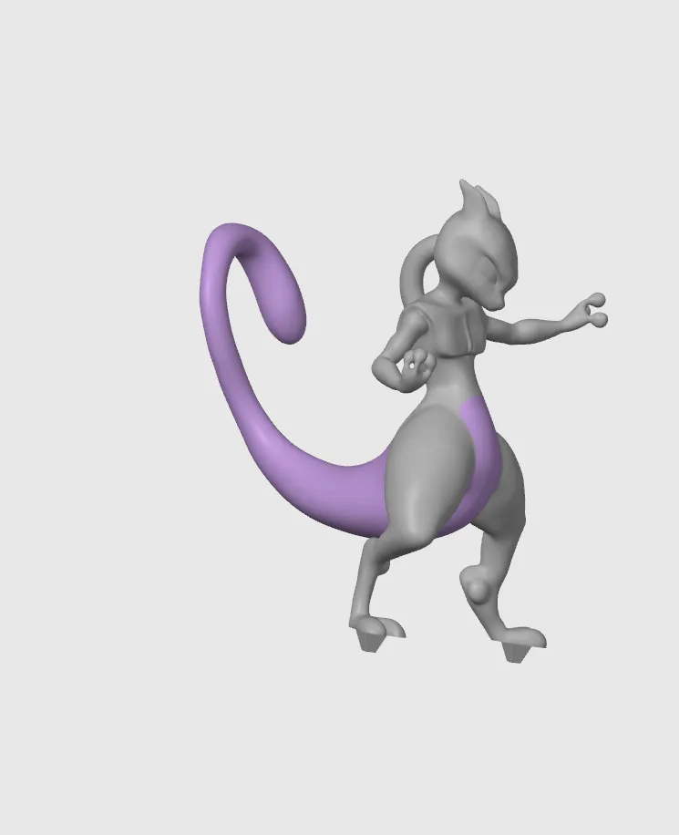 Mewtwo (Colored) by Kntdesing - MakerWorld
