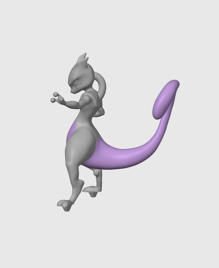 Mewtwo (Colored) by Kntdesing - MakerWorld