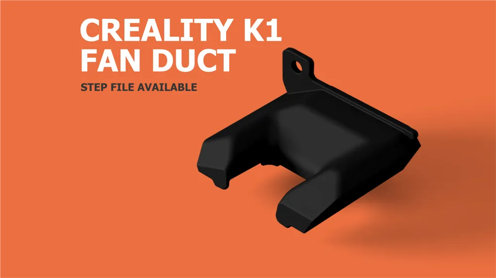 Creality K1 Fan Duct CAD by Henlor - MakerWorld