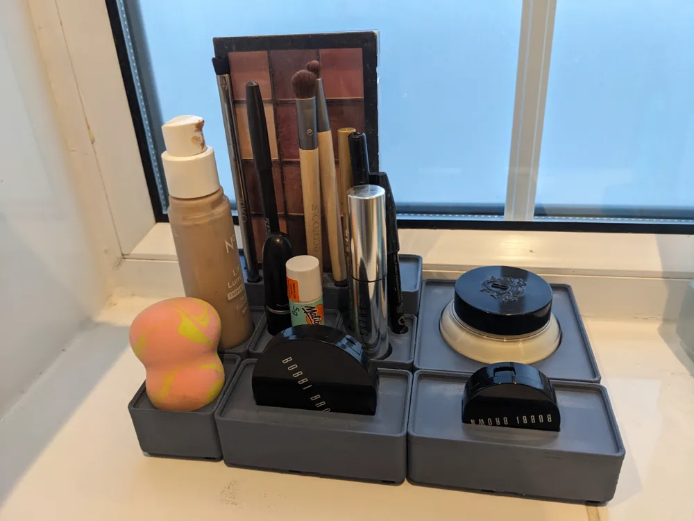 Gridfinity Makeup Organiser Remixed by lampynoiseboy MakerWorld ...