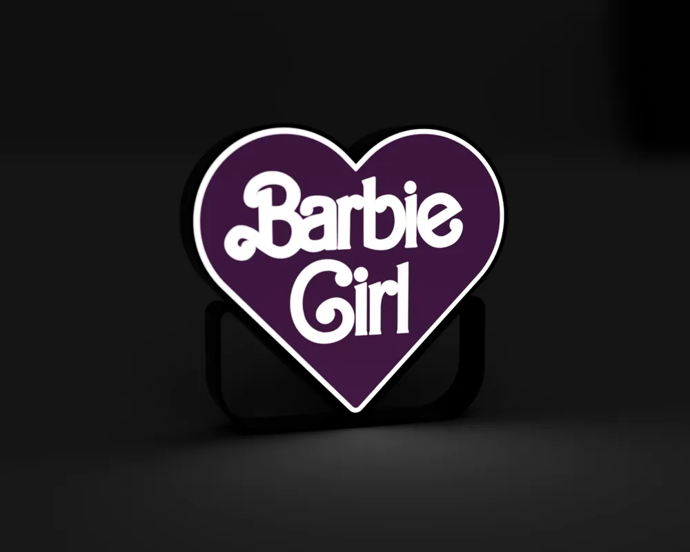 Barbie Girl Lightbox | LED Lamp by 3Dacores - MakerWorld