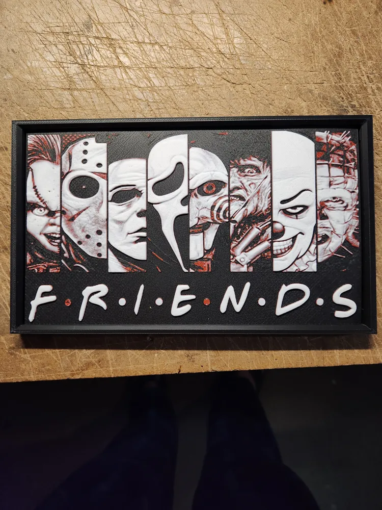 Filament Painting Frame for Friends Hueforge Remixed by Tech_Outreach ...