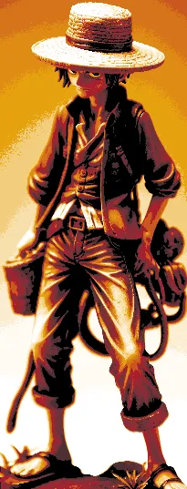 Set of 3 Fan Art Bookmarks - Monkey D. Luffy Portraits from The Manga ...