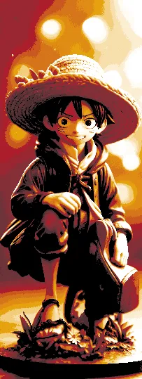 Set of 3 Fan Art Bookmarks - Monkey D. Luffy Portraits from The Manga ...