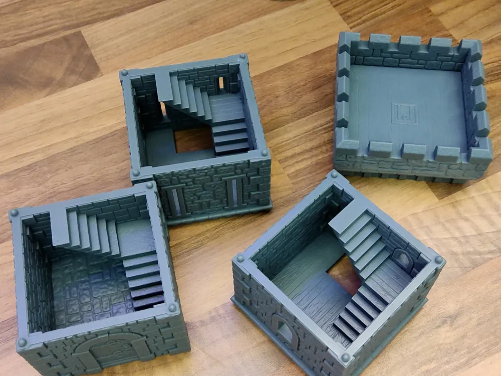 Vogland Castle / Tower (support free) by VogMan - MakerWorld