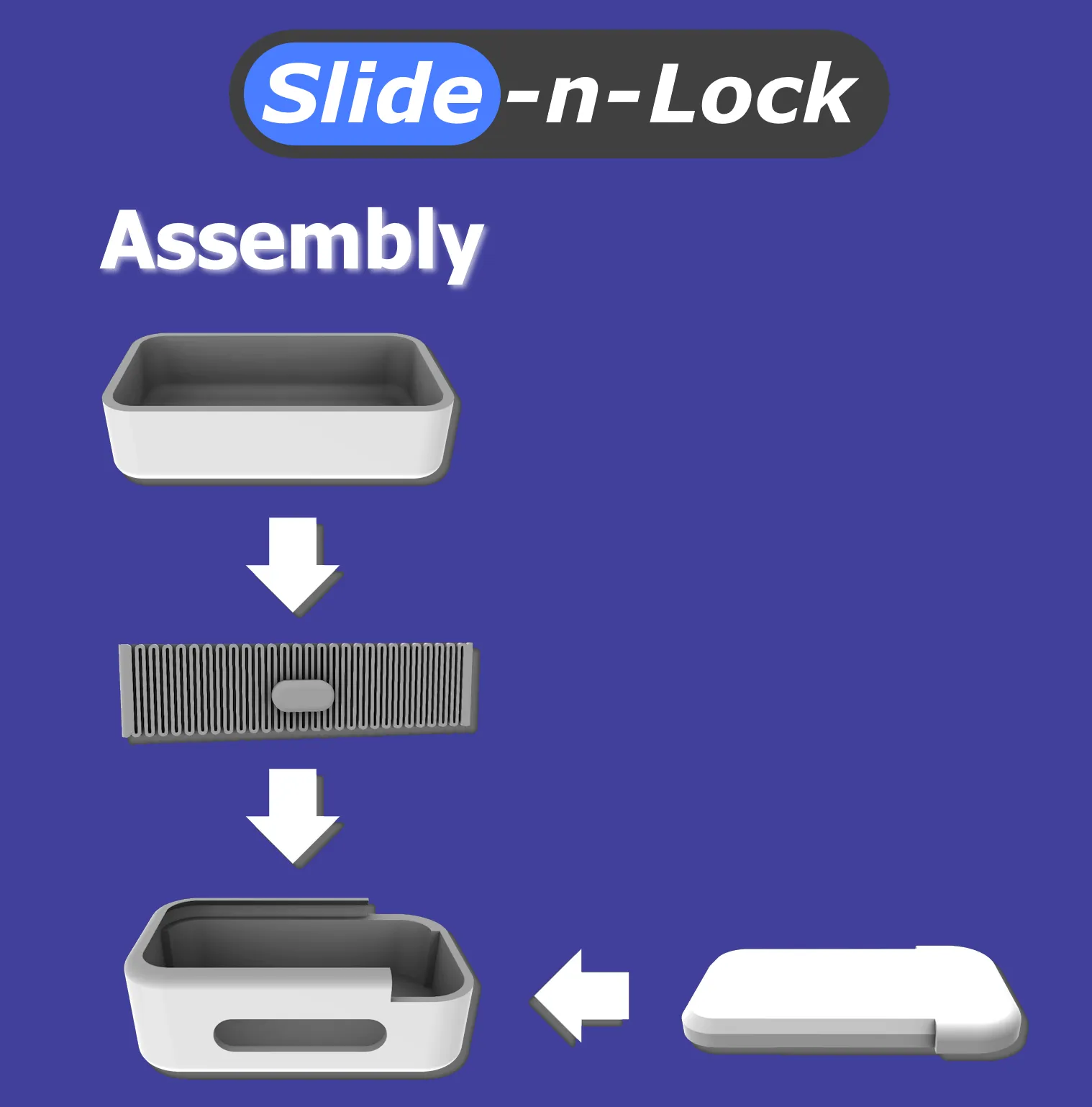 Grab and Go Pill Box ft. Slide-n-Lock by ExtremeElementz - MakerWorld