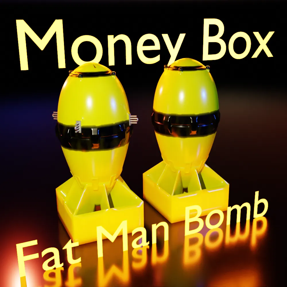 Fatman bomb moneybox by whitefox - MakerWorld