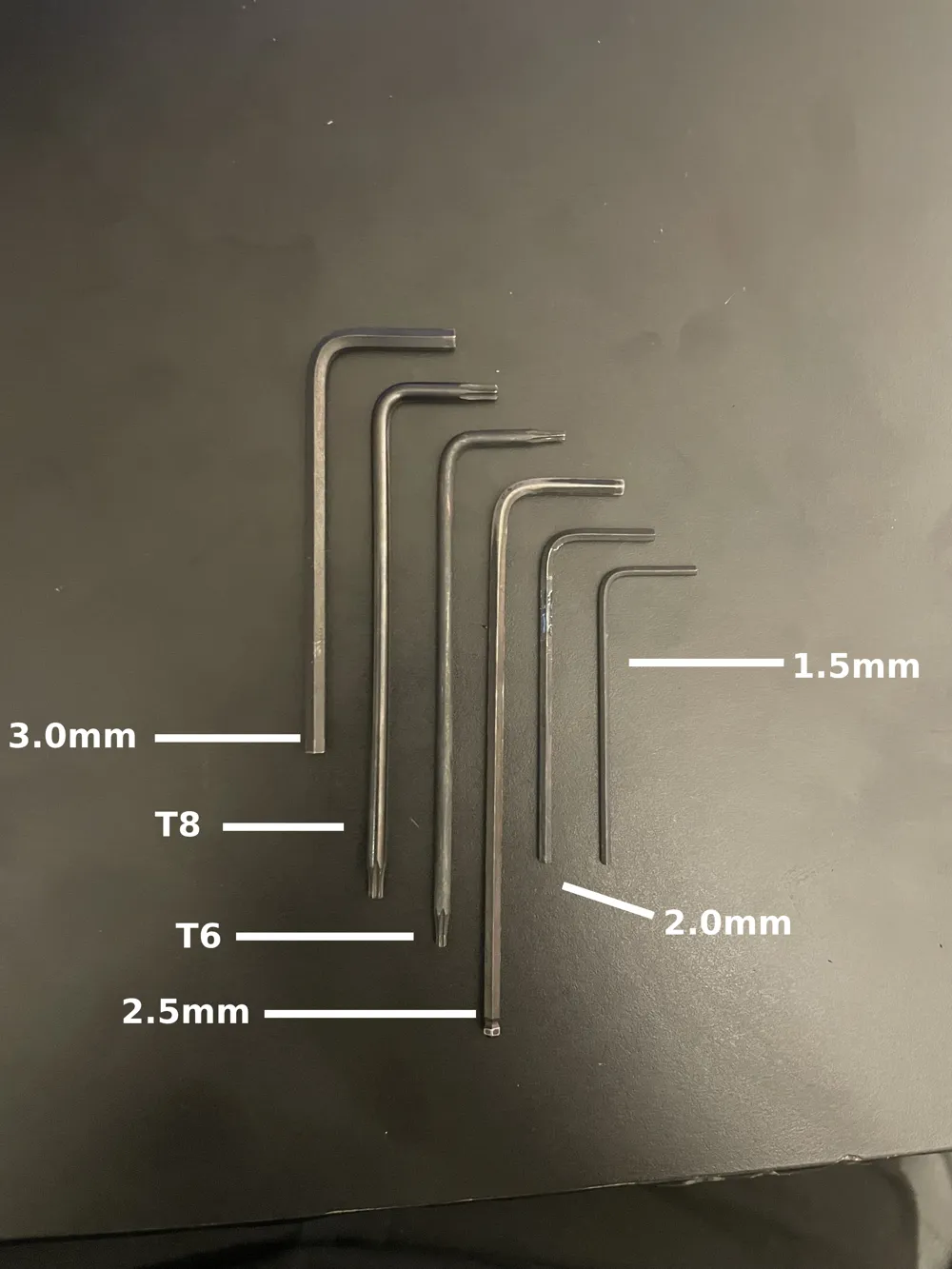 HSW Prusa Allen Key Holder 1.5mm - 3.0mm (With Torx Slots) by Minkas ...