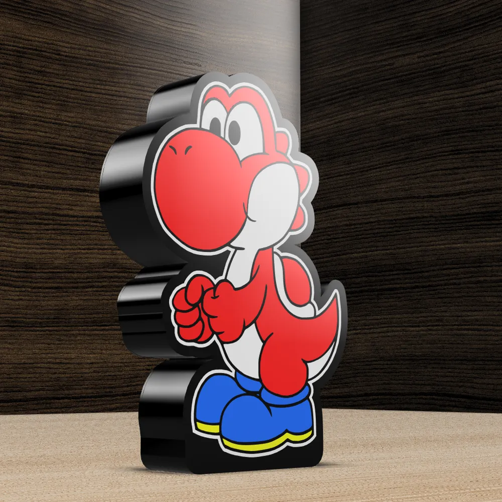 Red Yoshi Lightbox LED Lamp by Magic Studio 3D - MakerWorld