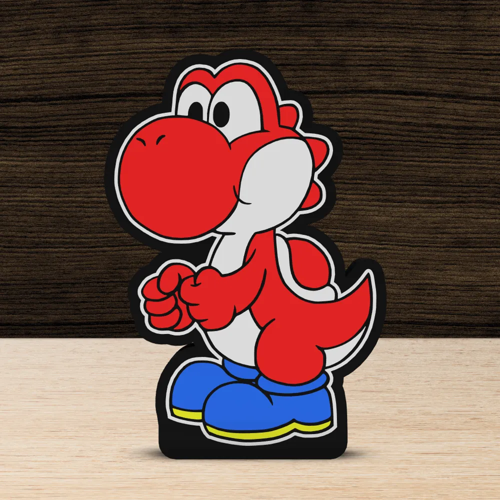 Red Yoshi Lightbox LED Lamp by Magic Studio 3D - MakerWorld