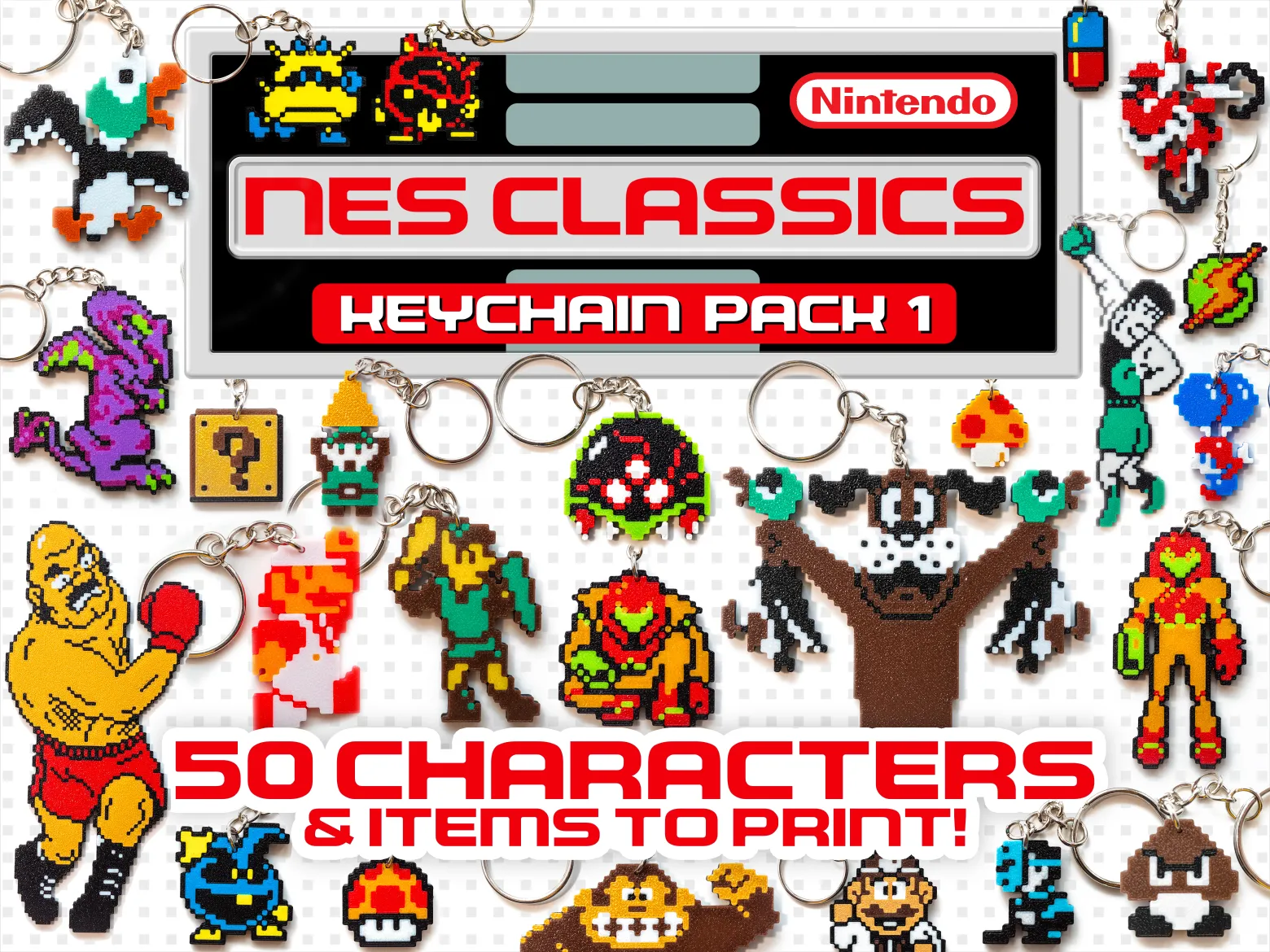 Pokemon Keychain Pack #4 - Venusaur, Blastoise by Powerpill.prints ...