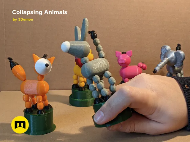 Collapsing Animal Toys Remixed by lancelotcv - MakerWorld