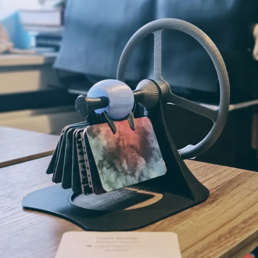 Rotating business card holder by Logr47 - MakerWorld