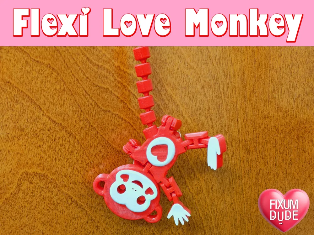 Flexi Love Monkey by Fixumdude - MakerWorld