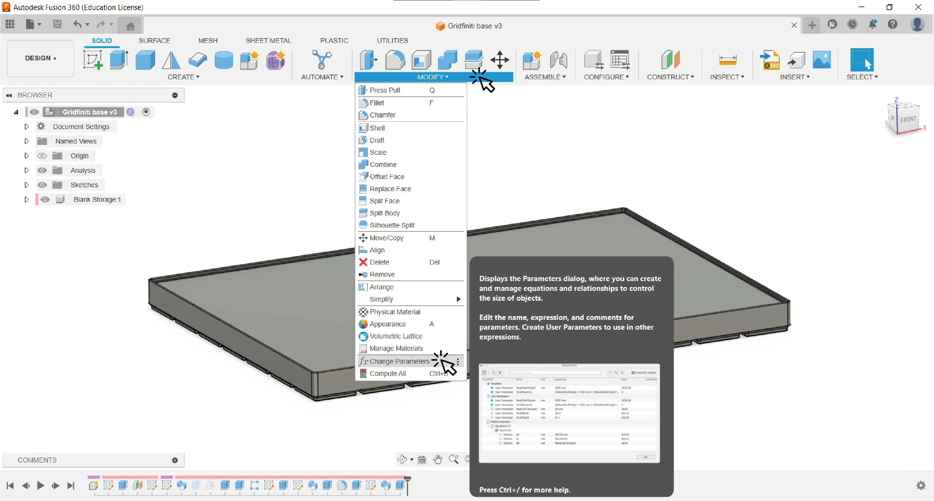 Gridfinity Boxes Filled-in (Fusion 360) Remixed by Spike_Mix MakerWorld: Download Free 3D Models