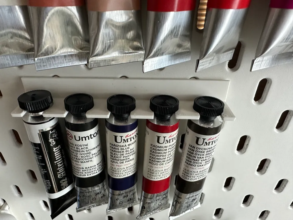 Skadis paint tube holder by filip.tvarek - MakerWorld
