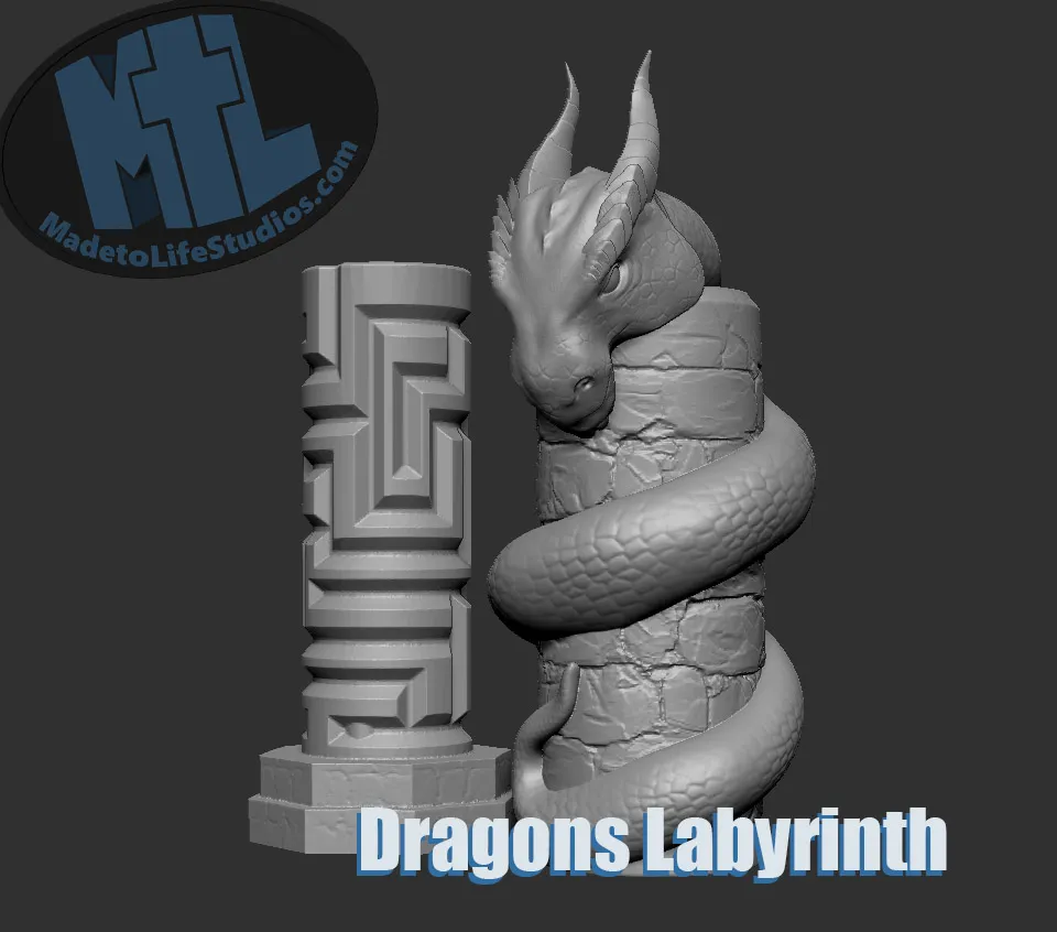 Dragons Labyrinth gift box by Made to Life Studios - MakerWorld
