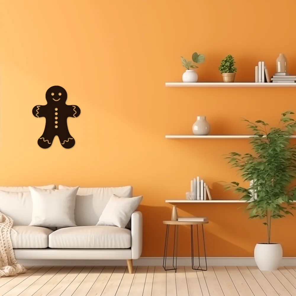 Gingerbread Man Wall Art by Ri0m0. - MakerWorld
