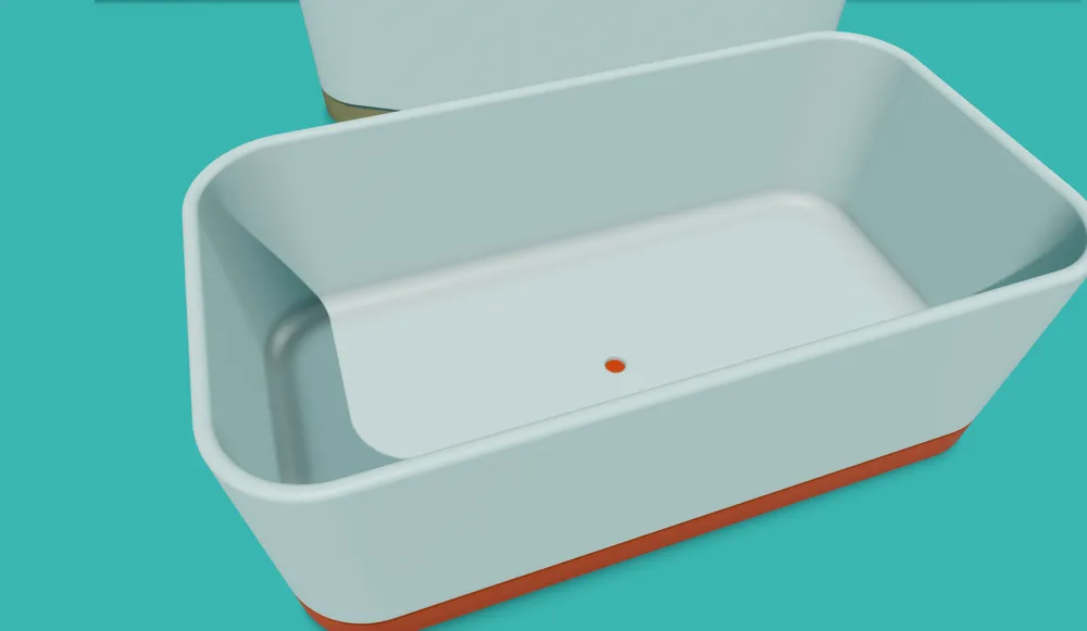 Planter Box 11 - Curvy Bella, with drainage hole and saucer by MaxTee ...