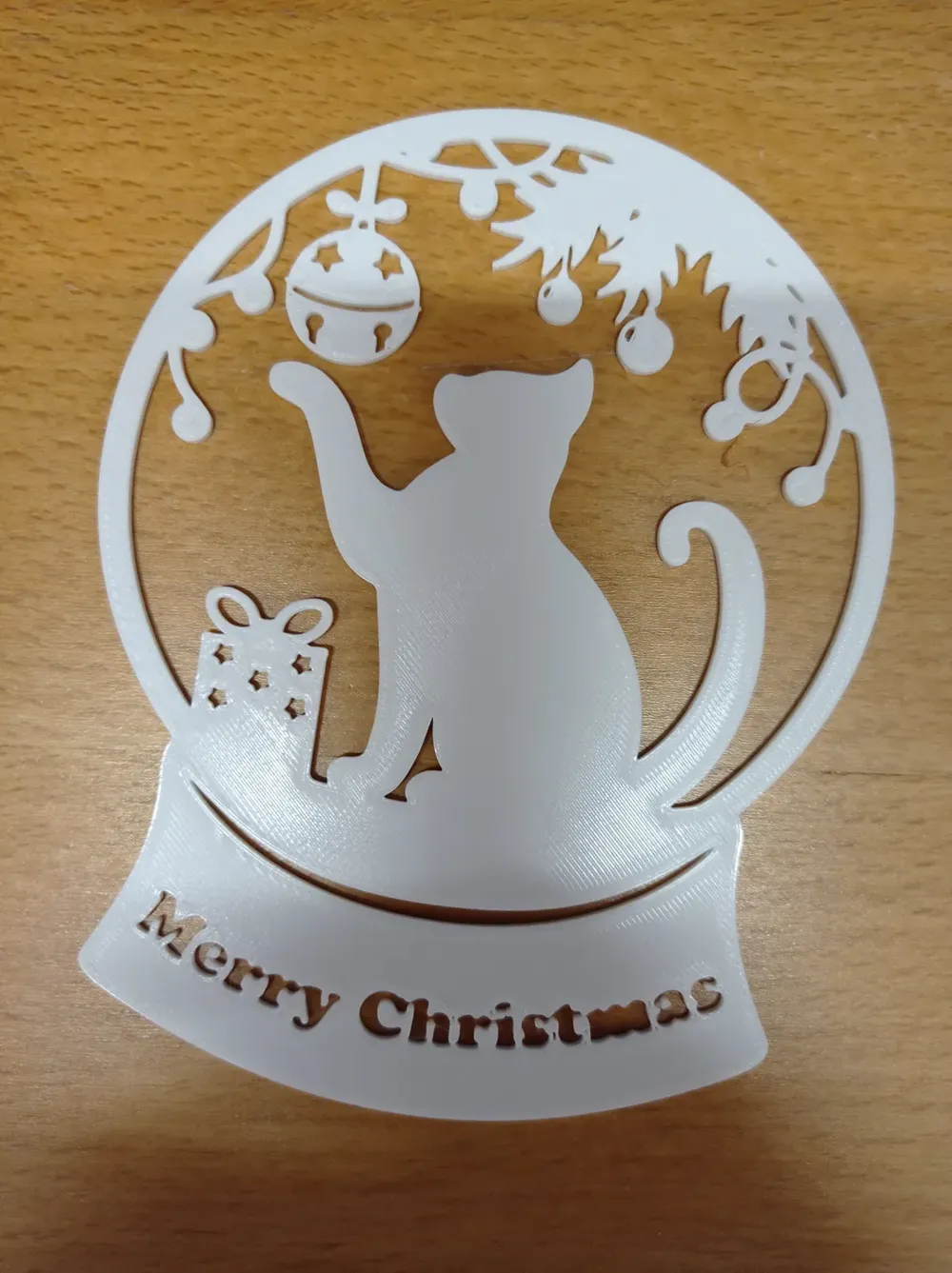 Snow Globe Cat With An Optional Custom Display Stand For