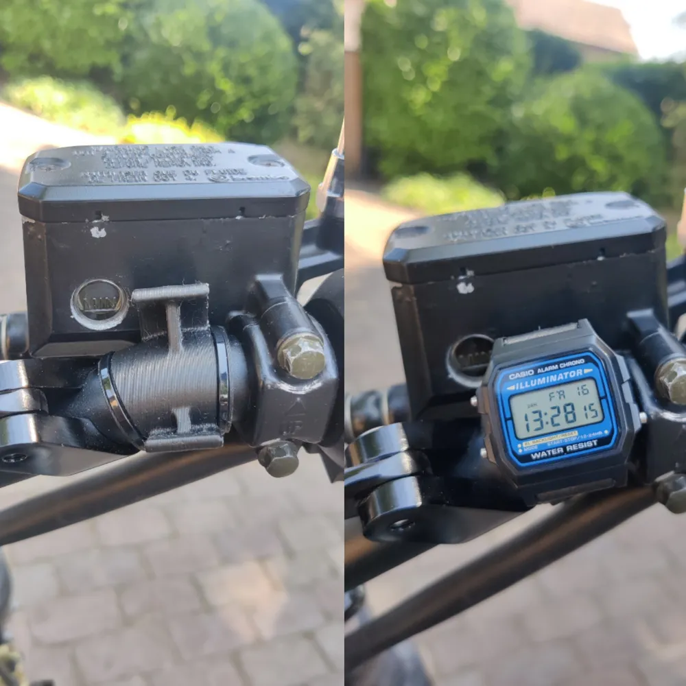 Motorcycle Casio F-105W Mount by IJsklontje - MakerWorld