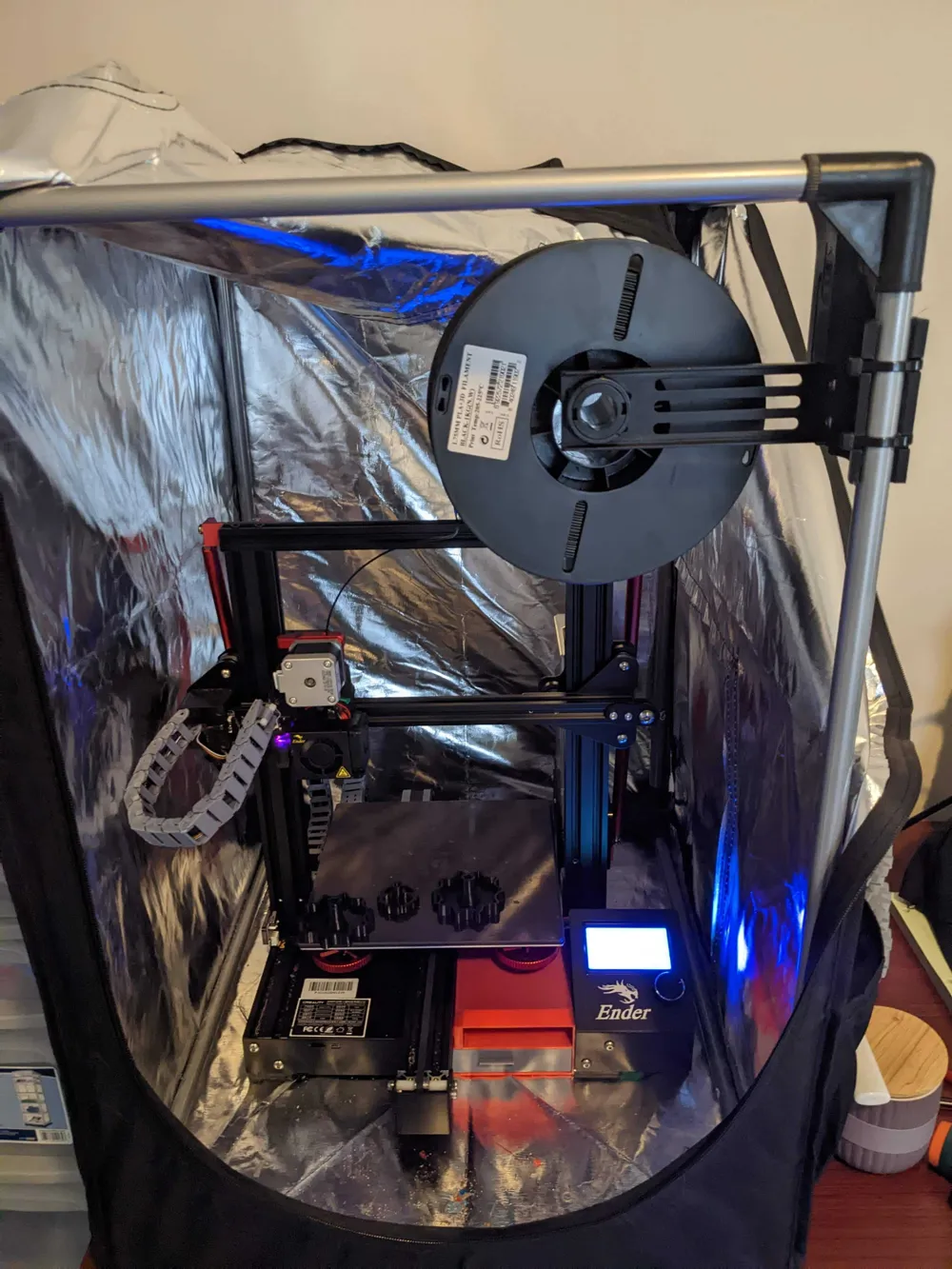 Creality Ender 3 Enclosure Filament Holder - Free 3D Print Model ...