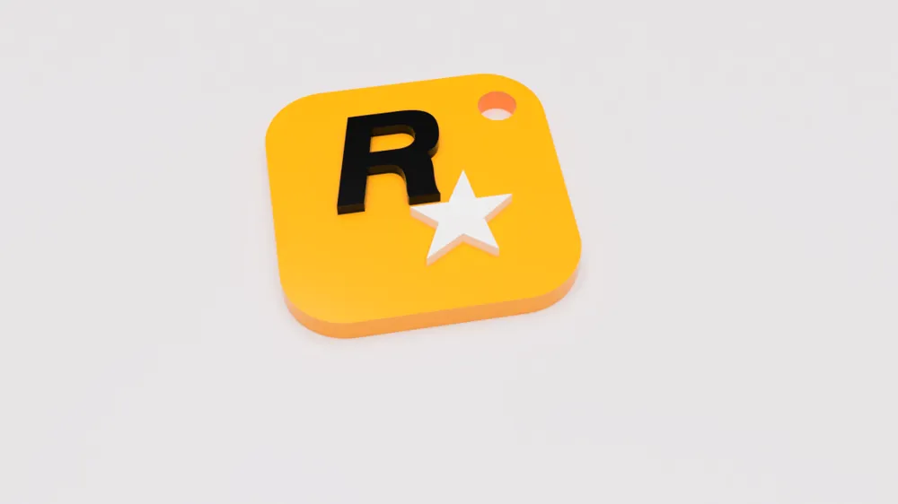 Keychain with ROCKSTAR logo by kenzo88 - MakerWorld