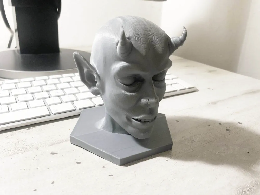 Imp Head Statue (v2) by Fusiology - MakerWorld