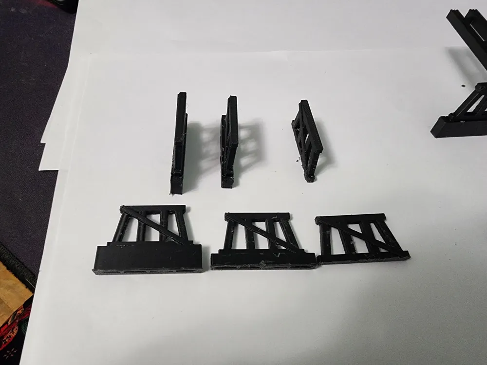 N scale, train trestles and the bridge that goes with them by ...