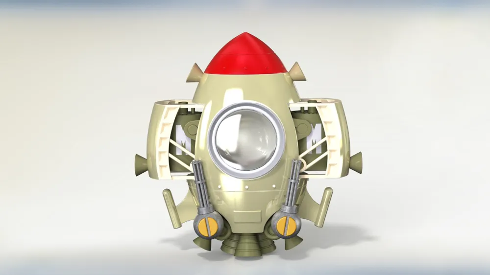 Metal Slug Rocket "Rebel Astro" by 3DXAV - MakerWorld