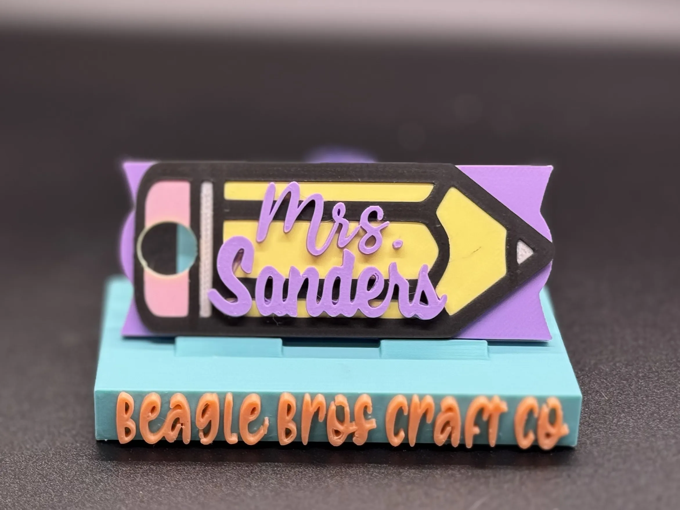 Stanley Teacher Apple Straw Topper by Beagle Bros 🐶 MakerWorld ...