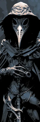 The eerie gothic appearance of the Lady Plague Doctor - Monster or ...