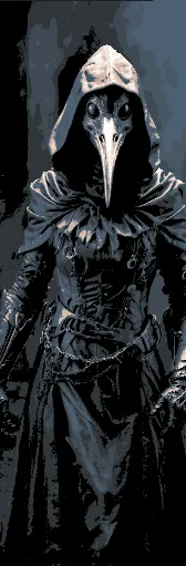The eerie gothic appearance of the Lady Plague Doctor - Monster or ...