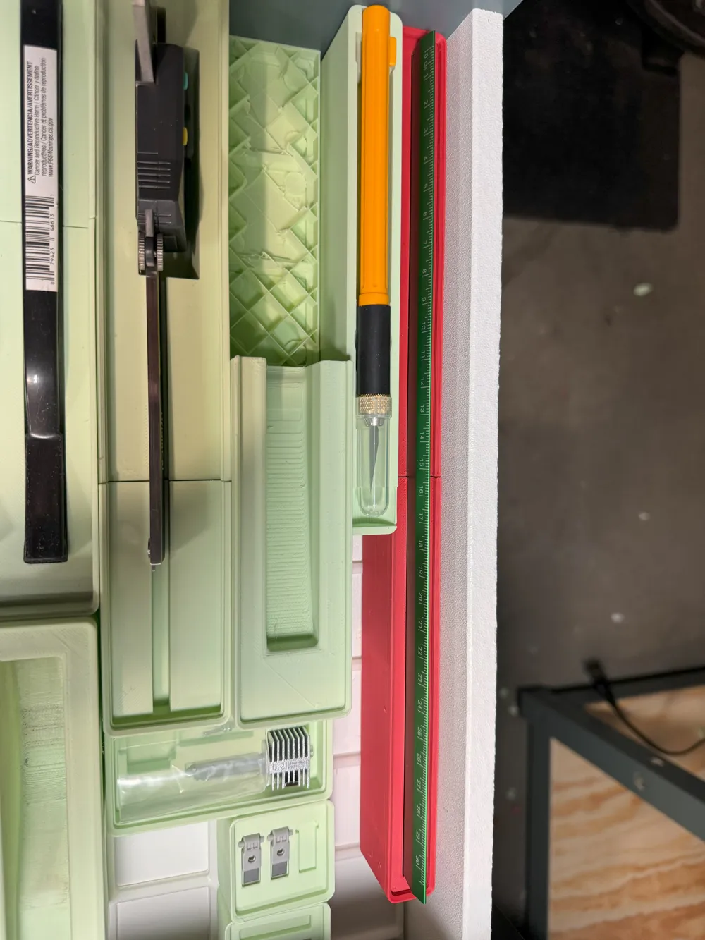 Gridfinity - 12" ruler bin by varzaman - MakerWorld