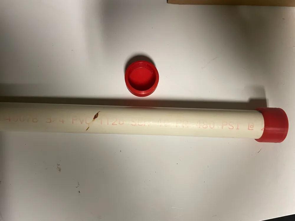 Cap for 3/4 PVC pipe by dwvasq22 - MakerWorld