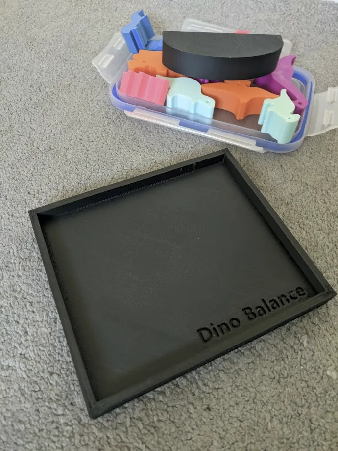 Dino Balance Game Tray by Sneezey - MakerWorld
