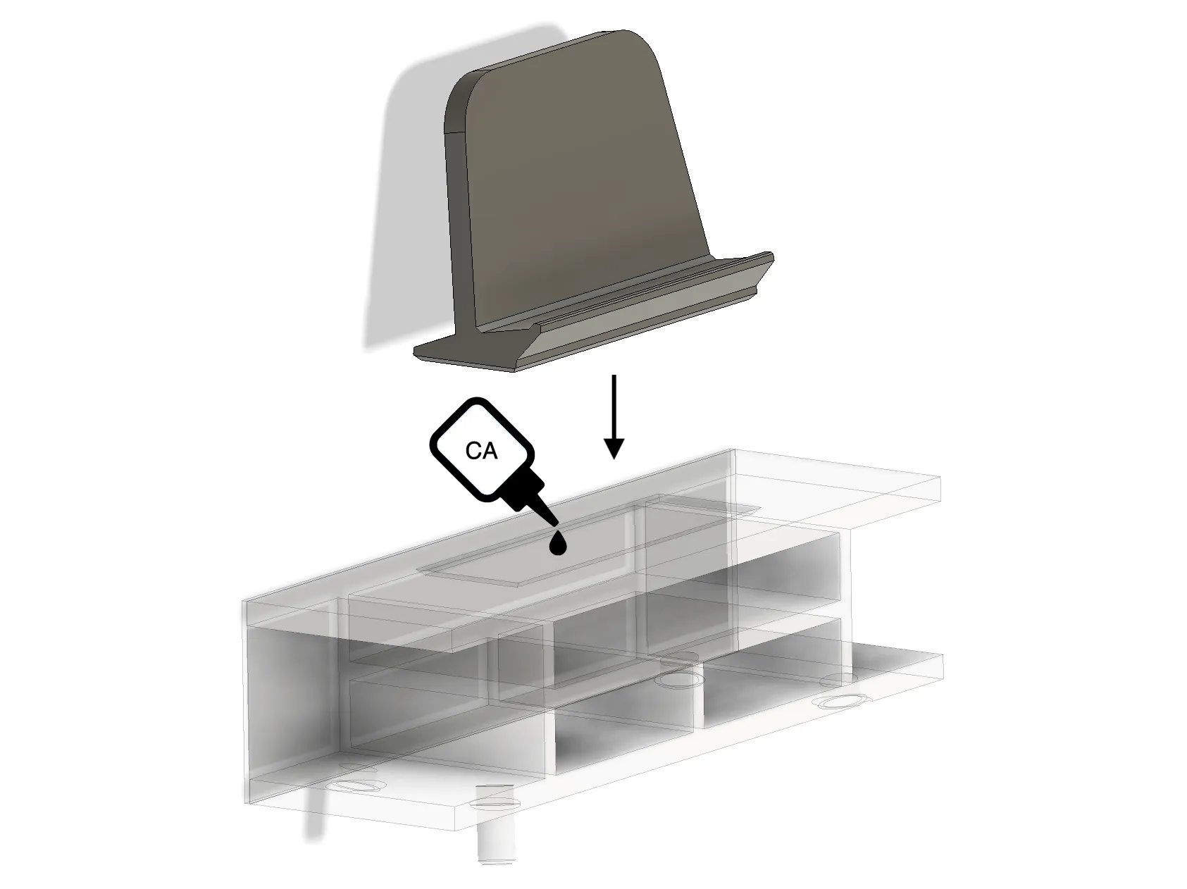 MCM TV Stand Style Phone Mount - Free 3D Print Model - MakerWorld