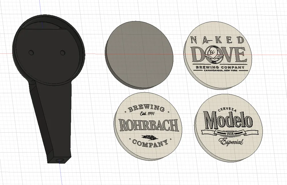 Beer Tap Handle With Interchangeable Labels (and a blank) by douglas ...