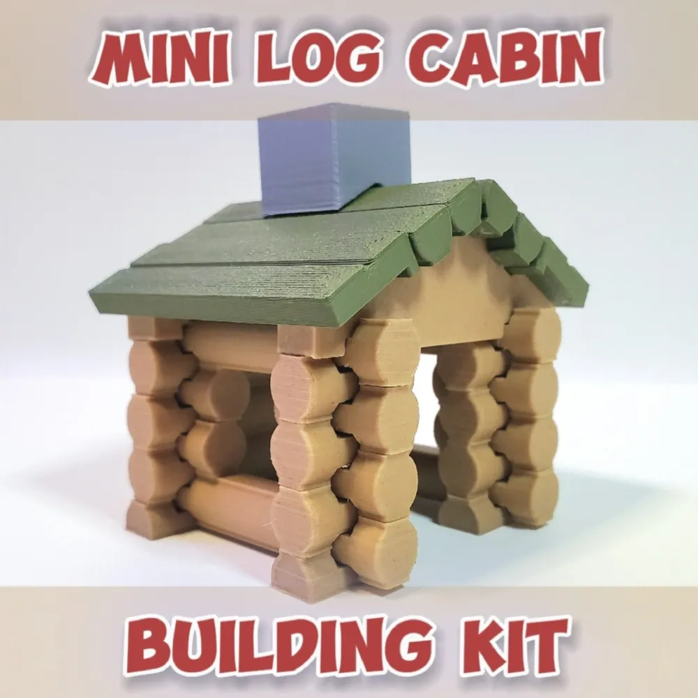 Miniature Desktop Log Cabin Building Kit *EVERYTHING INCLUDED* Home ...