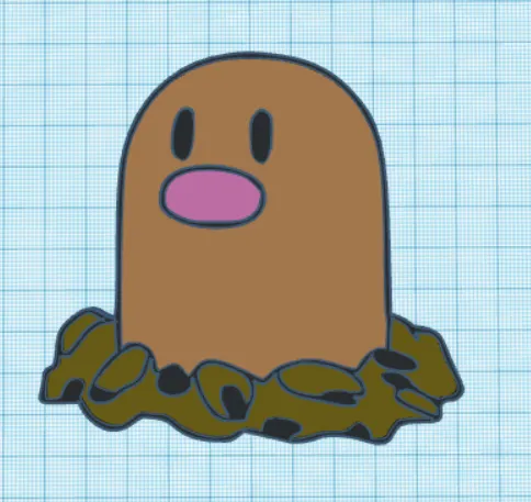 Diglett keychain and a magnet by Kris95 - MakerWorld